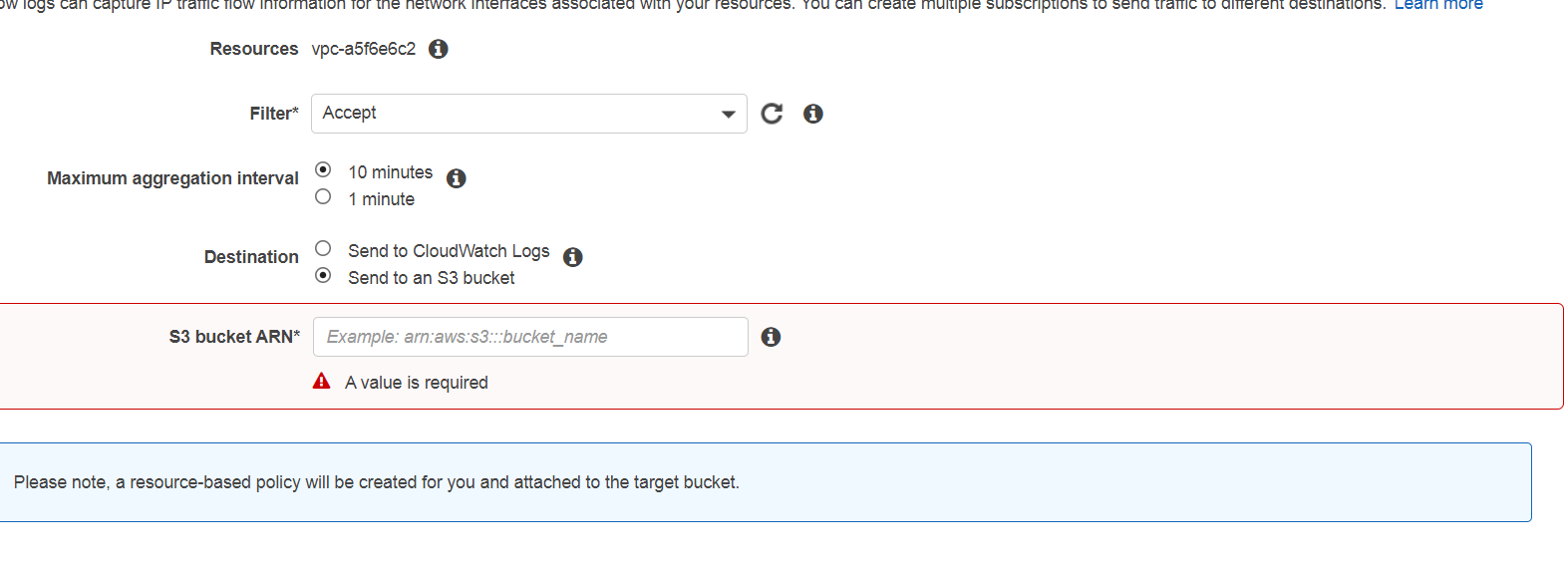 How to create a VPC flow log and save it in AWS S3? - Eternal Blog